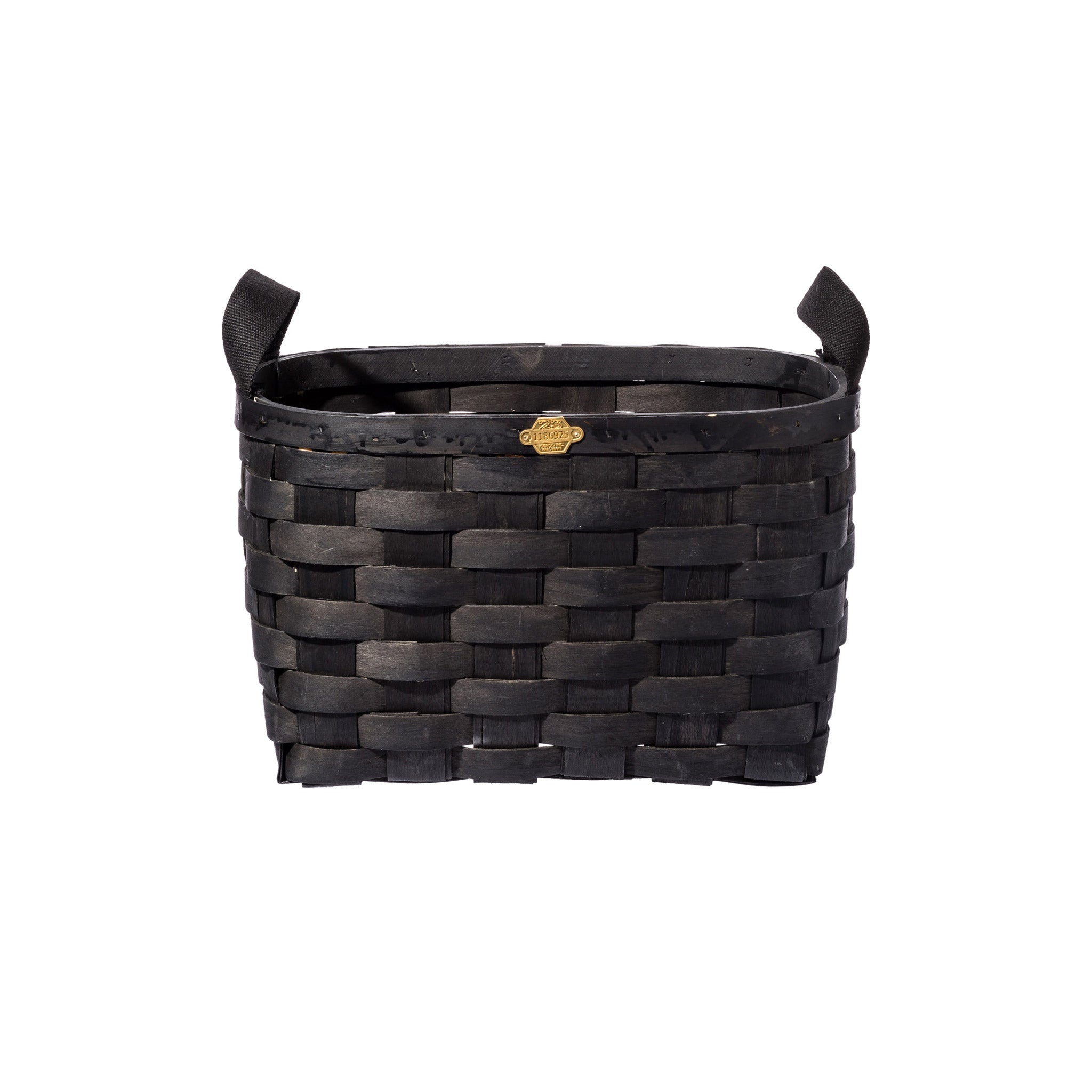 Wooden Basket Black Rectangle – Puebco Canada