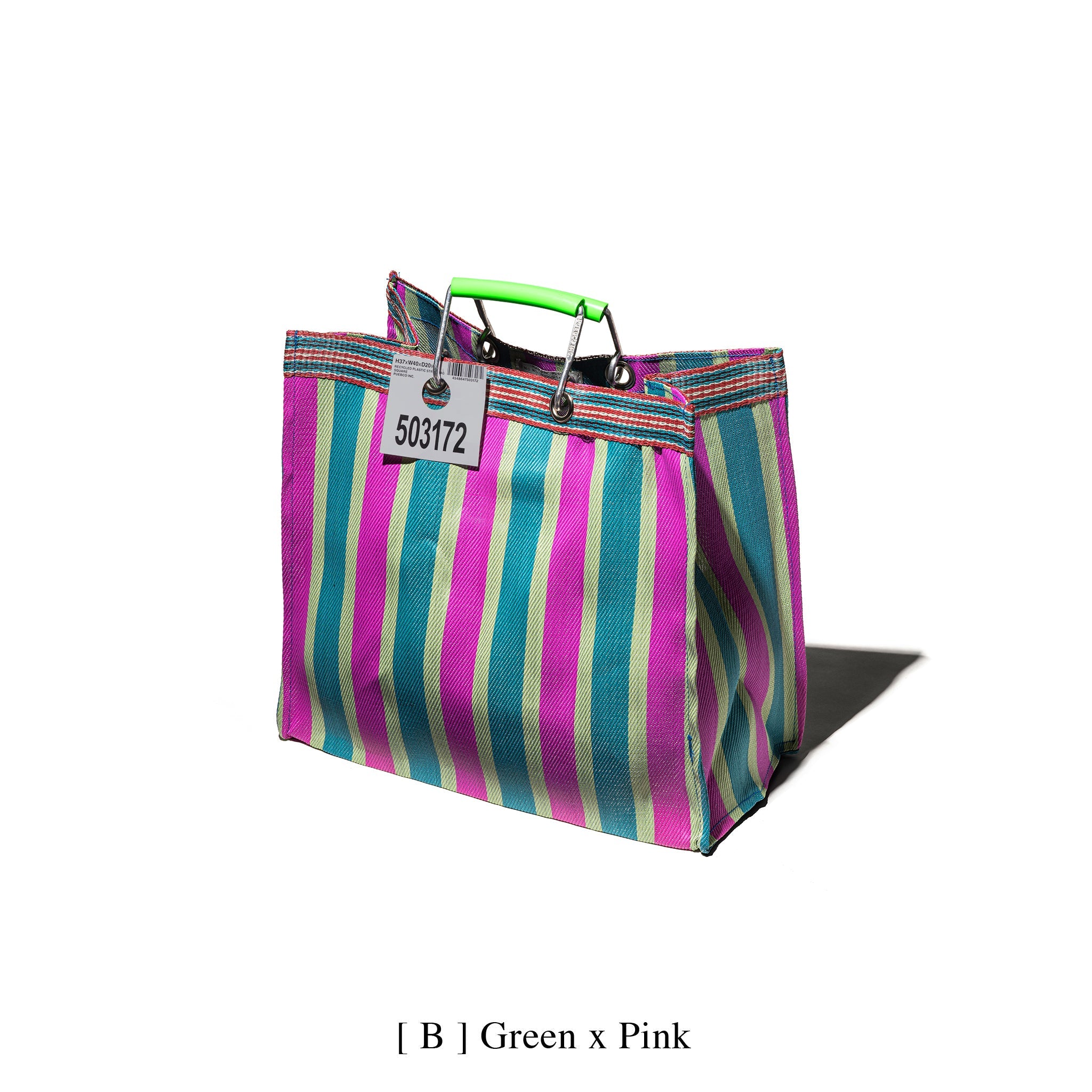 Recycled Plastic Stripe Bag / Square – Puebco Canada