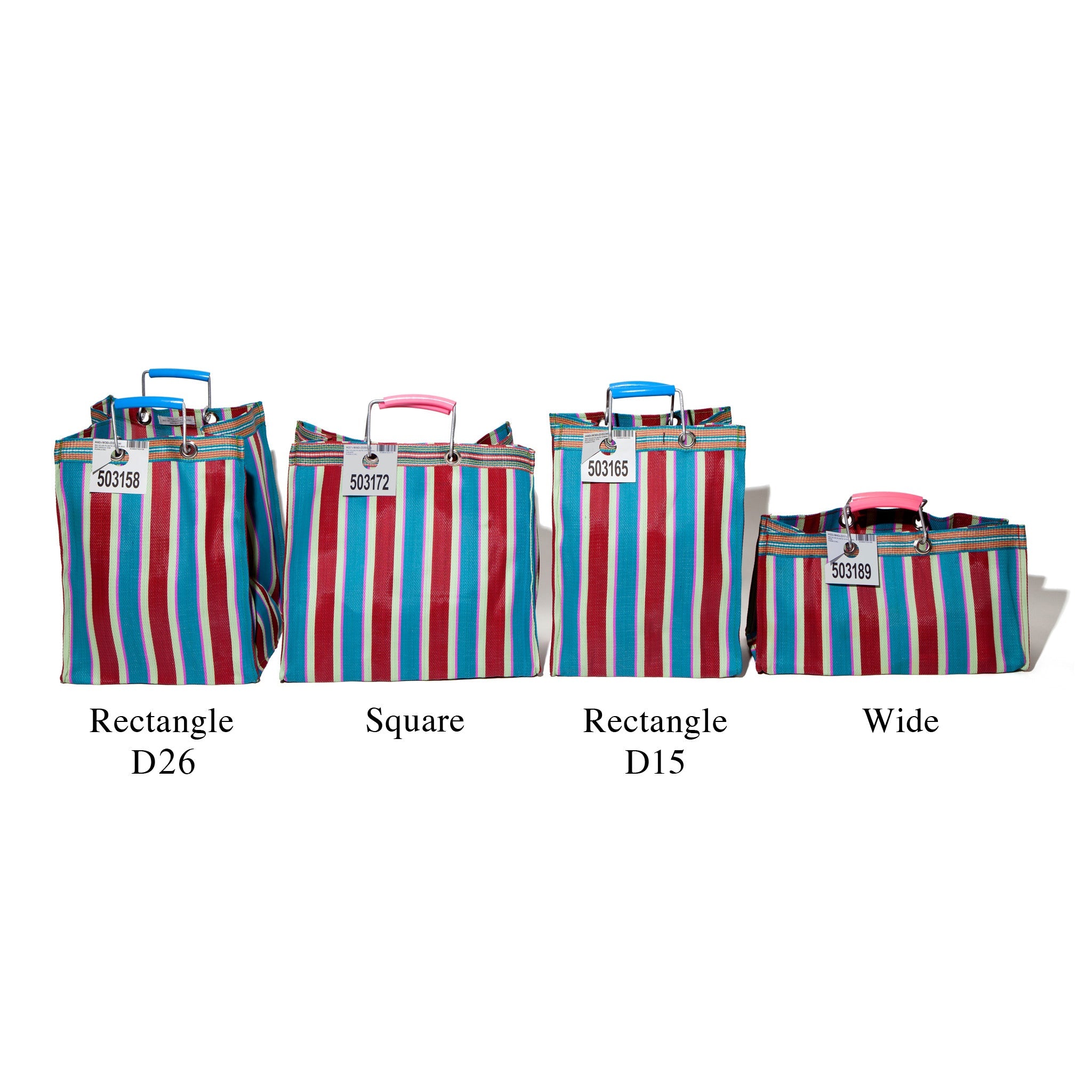 Recycled Plastic Stripe Bag / Rectangle D15 – Puebco Canada